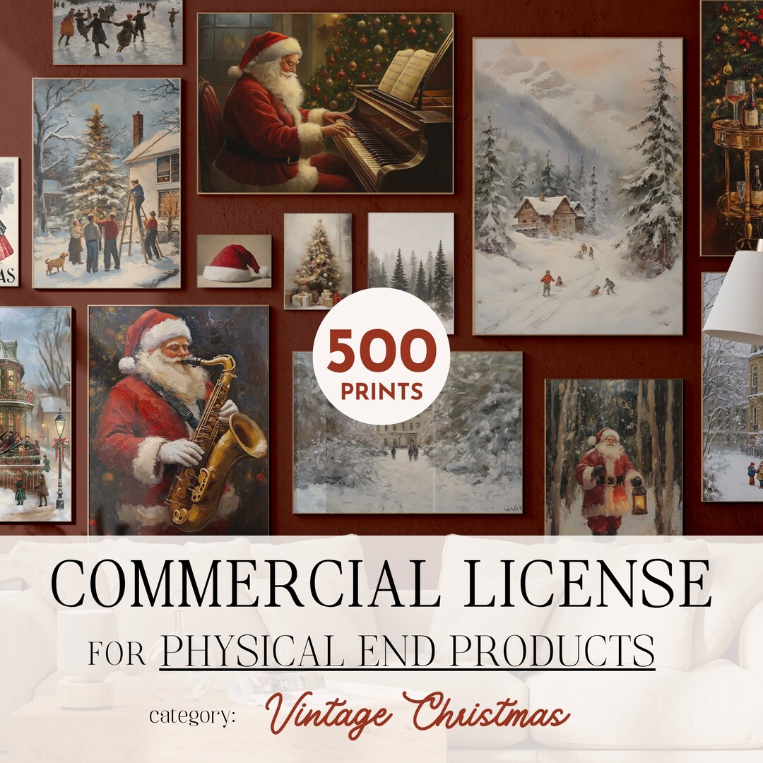 Commercial License for Set of 500 Wall Art Bundle, Poster Set License ...
