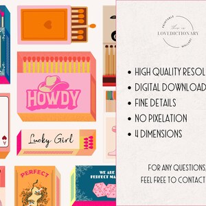 Matchbox Print, Pink Matchbox Poster, Trendy Wall Art, Preppy Print ...