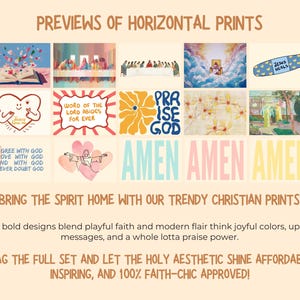 Christian Wall Art Bundle 250+ Trendy Bible Verse Prints, Colorful ...