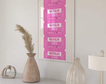 Retro Wall Art Trendy Wall Art Retro Poster Life Ticket Stub Poster ...