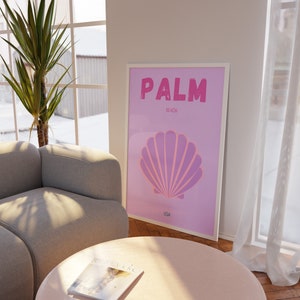 Preppy Beach Prints, Set of 3, Pink Coastal Wall Art (download) - Etsy