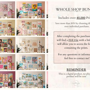 Entire Shop Sale, Bundle Wall Art, Vintage Gallery Set, Eclectic and ...