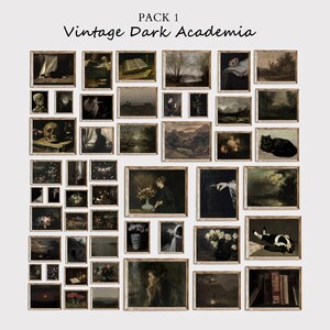 Dark Academia Decor, Mega Bundle Set of 300+ Prints,moody Dark ...