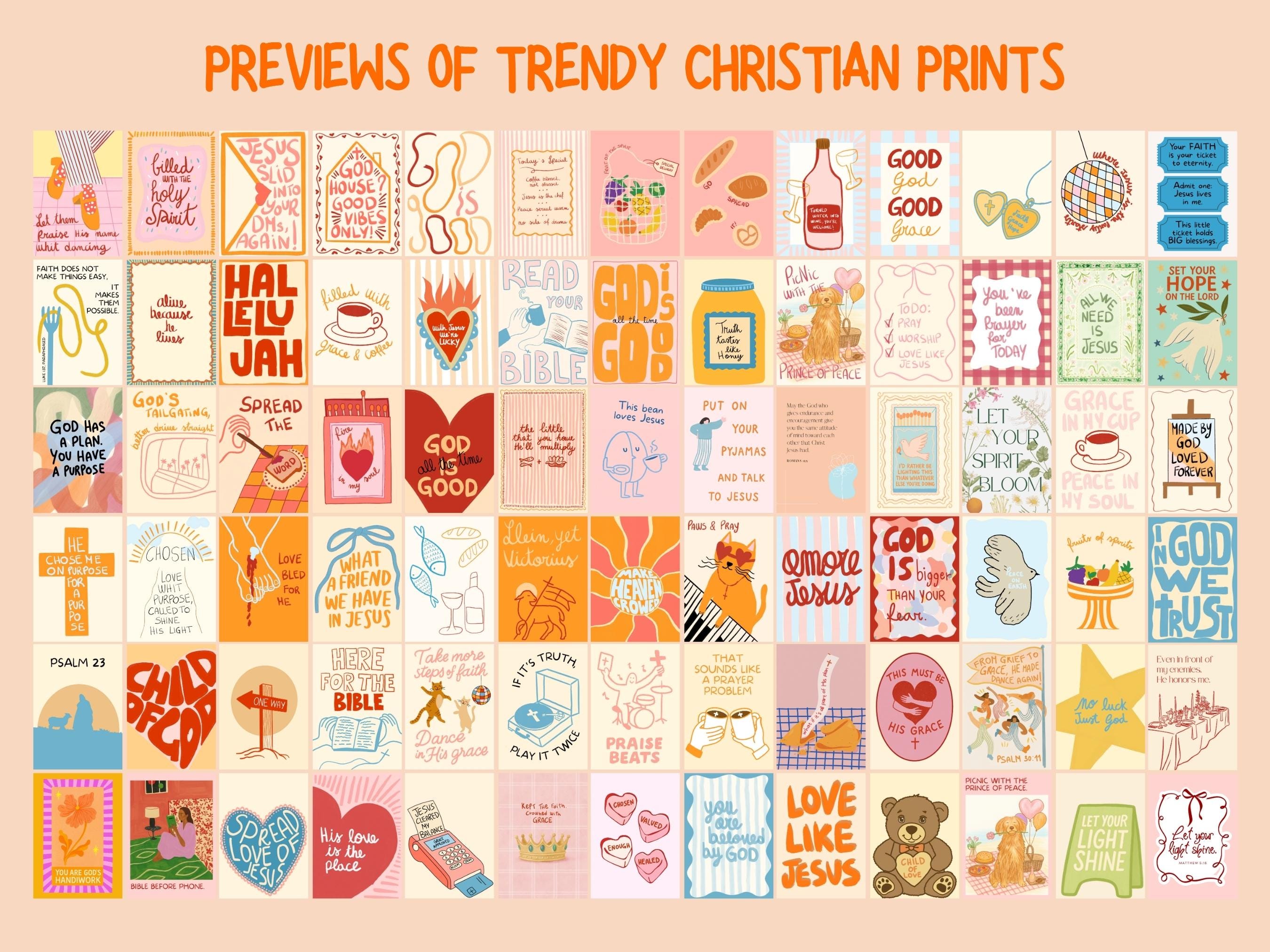 550+ Christian Wall Art Bundle, Trendy Faith Prints, Bible Verse Decor ...