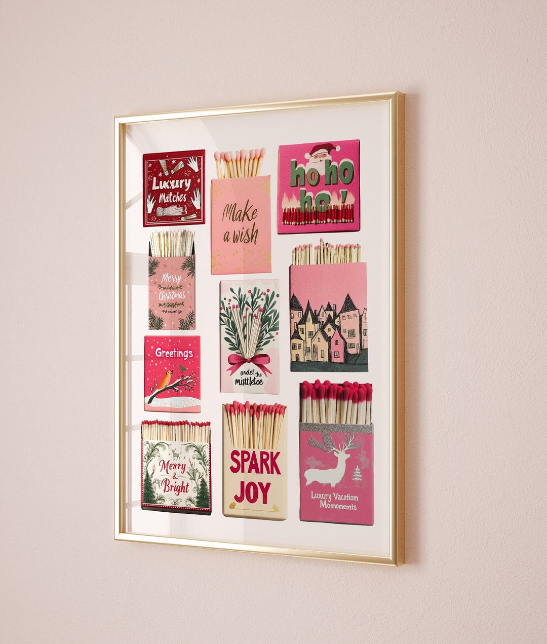 Vintage Matchbox Print, Trendy Matches Poster, Retro Matchbook Wall Art ...