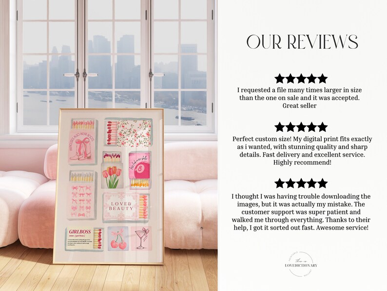 Watercolor Matchbox Print, Trendy Pink Aesthetic Wall Art (digital ...