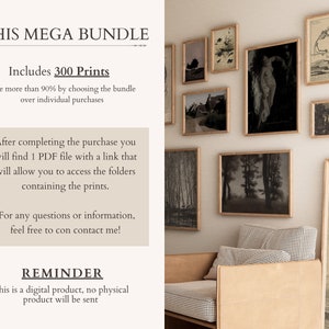 Dark Academia Decor, Mega Bundle Set of 300+ Prints,moody Dark ...