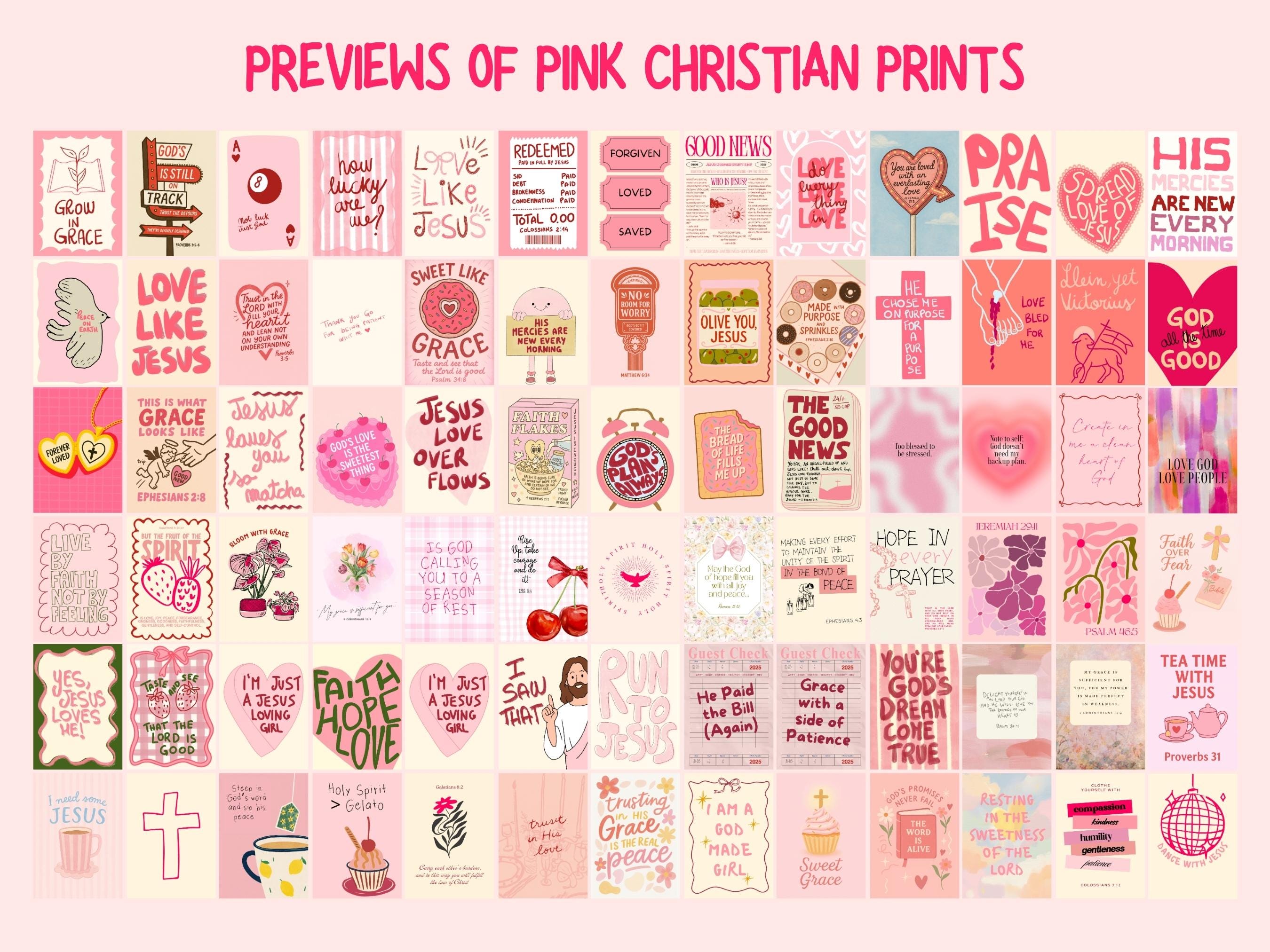 550+ Christian Wall Art Bundle, Trendy Faith Prints, Bible Verse Decor ...