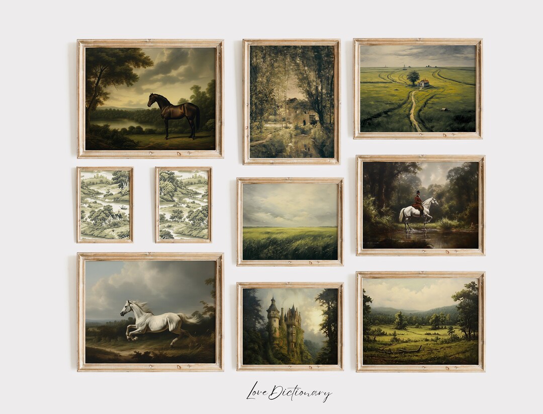 English Country Prints, Landscape Printable Gallery Wall Art Set of 10 ...