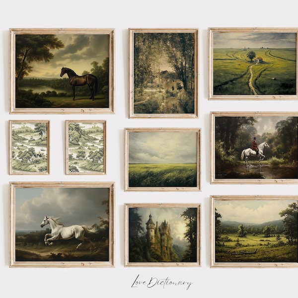 Vintage English Manor Print Download - Etsy