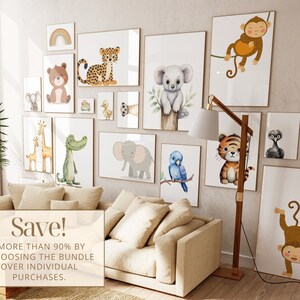 BUNDLE 150 of Jungle Theme Nursery Prints, Safari Nursery Decor, Safari ...