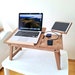 Foldable Wood Laptop Bed Desk: Height Adjustable MacBook Stand - Etsy