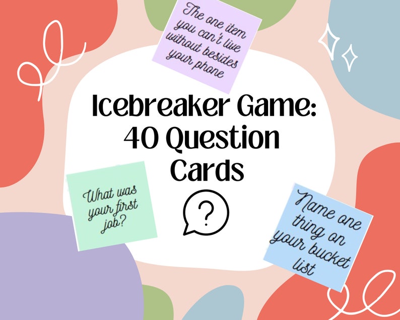 Icebreaker Questions Game - Etsy
