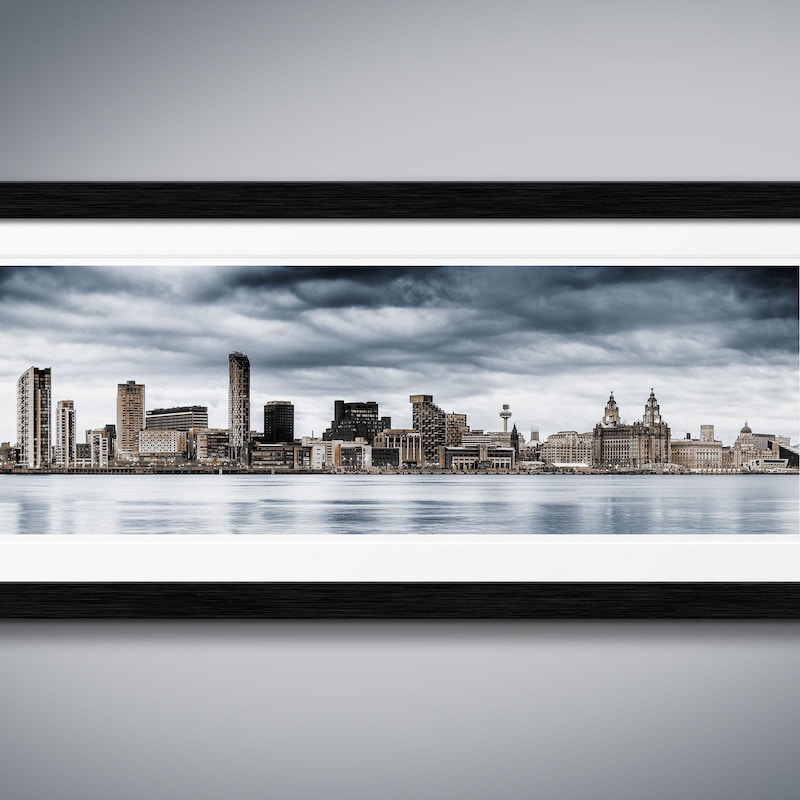 Framed Liverpool Skyline - Etsy UK