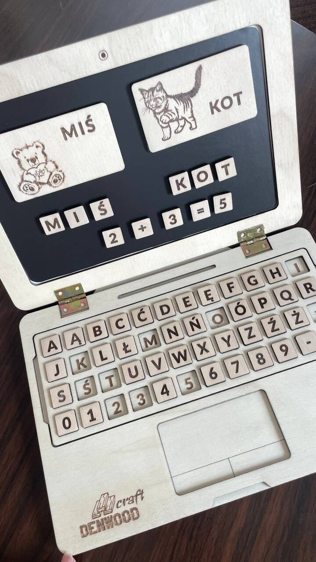 Natural Wooden Alphabet, Gifts for Kids Toys, Wood Toy, Notebook, Toys ...