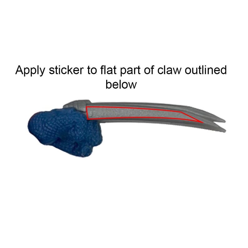 Wolverine Claws Hulk Reflection Stickers - MCU Marvel Legends Accessory ...