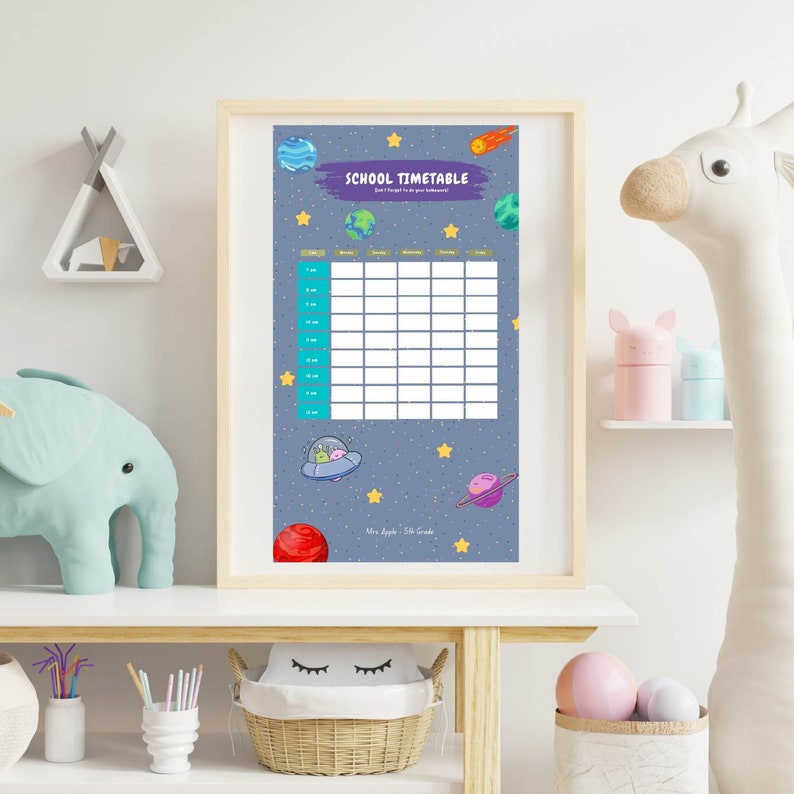 Time Chart for Kids | Kids Homework | Children Chore Chart ...