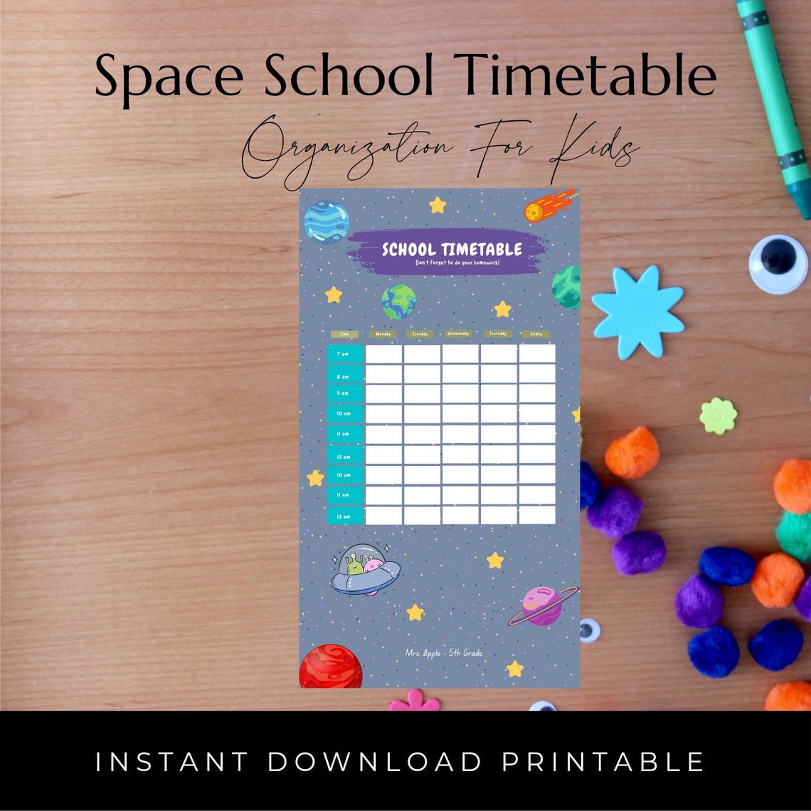 Time Chart for Kids | Kids Homework | Children Chore Chart ...