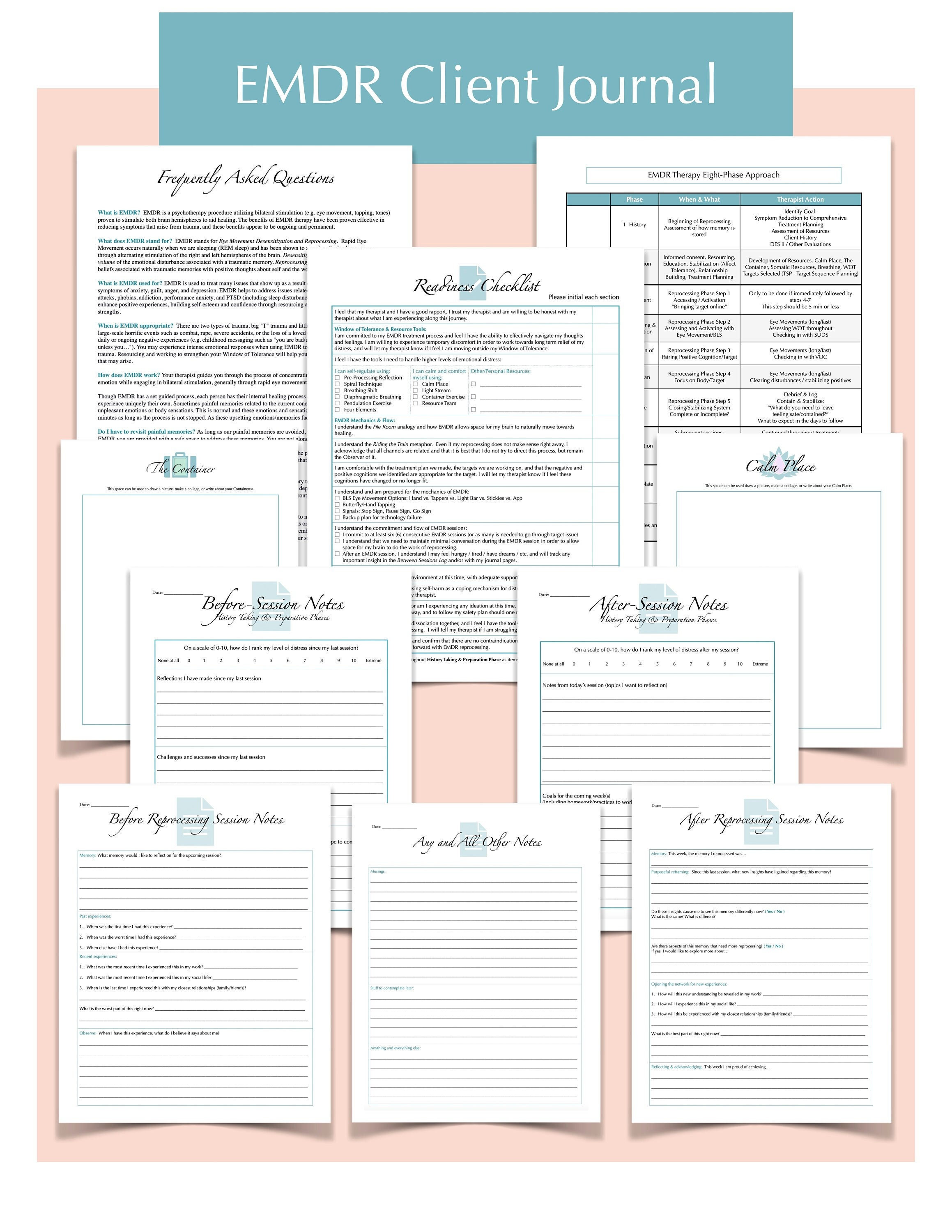 EMDR Journal: an EMDR Session Companion. - Etsy