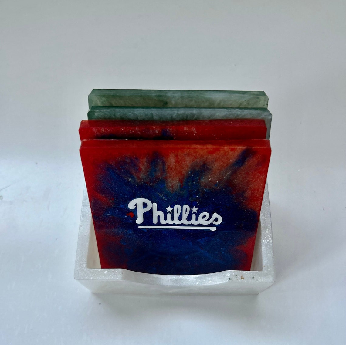 Philly Special Coaster Set | With Holder | Made to Order - Etsy