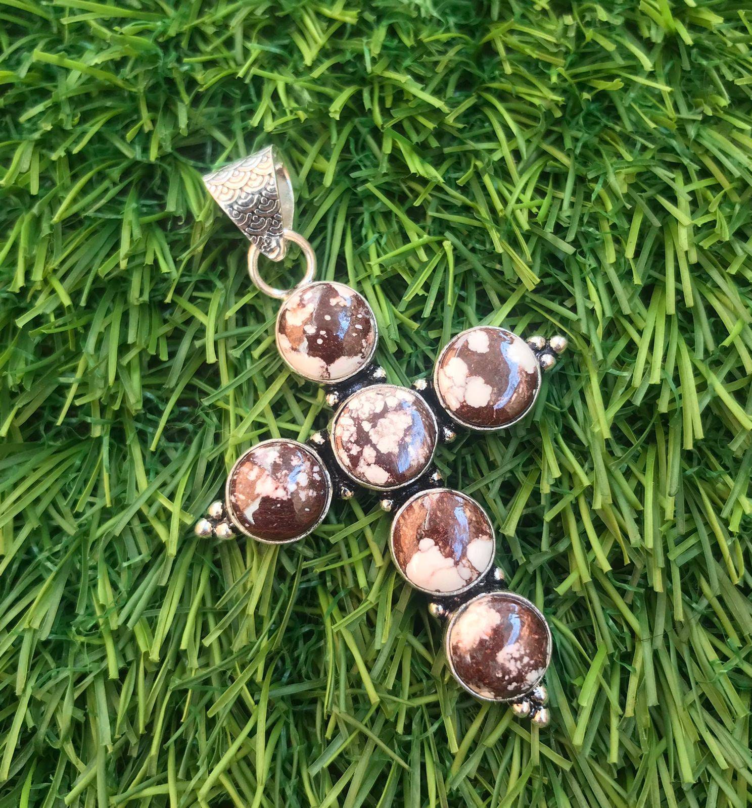 Wild Horse Pendant,natural Gemstone Pendant,925 Sterling Silver Pendant ...