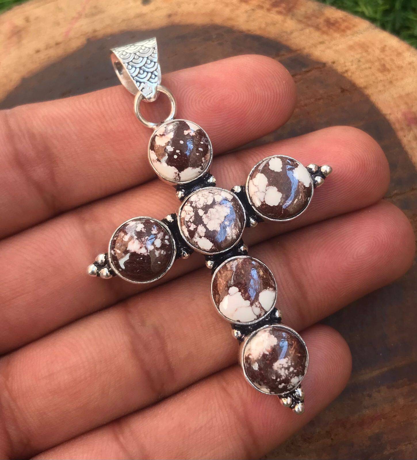 Wild Horse Pendant,natural Gemstone Pendant,925 Sterling Silver Pendant ...