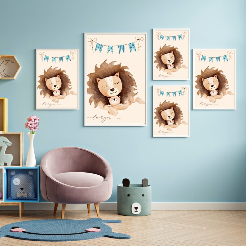 Motherhood Printable Watercolour Art Mother and Baby Wall - Etsy