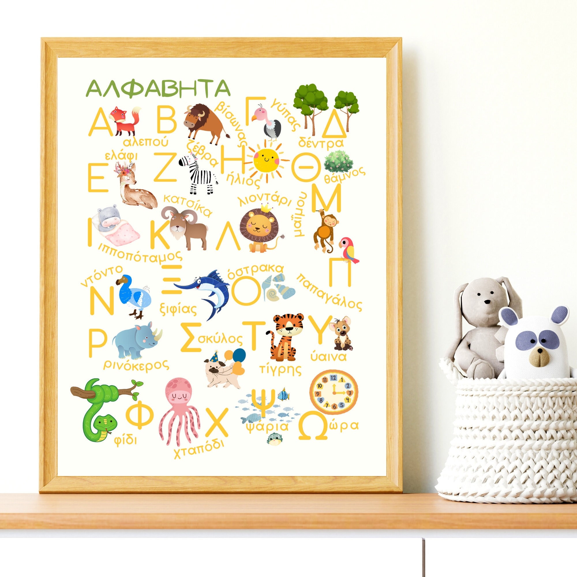 Greek Alphabet Poster, Greek Letters, Kids Learn Greek, Greece ...