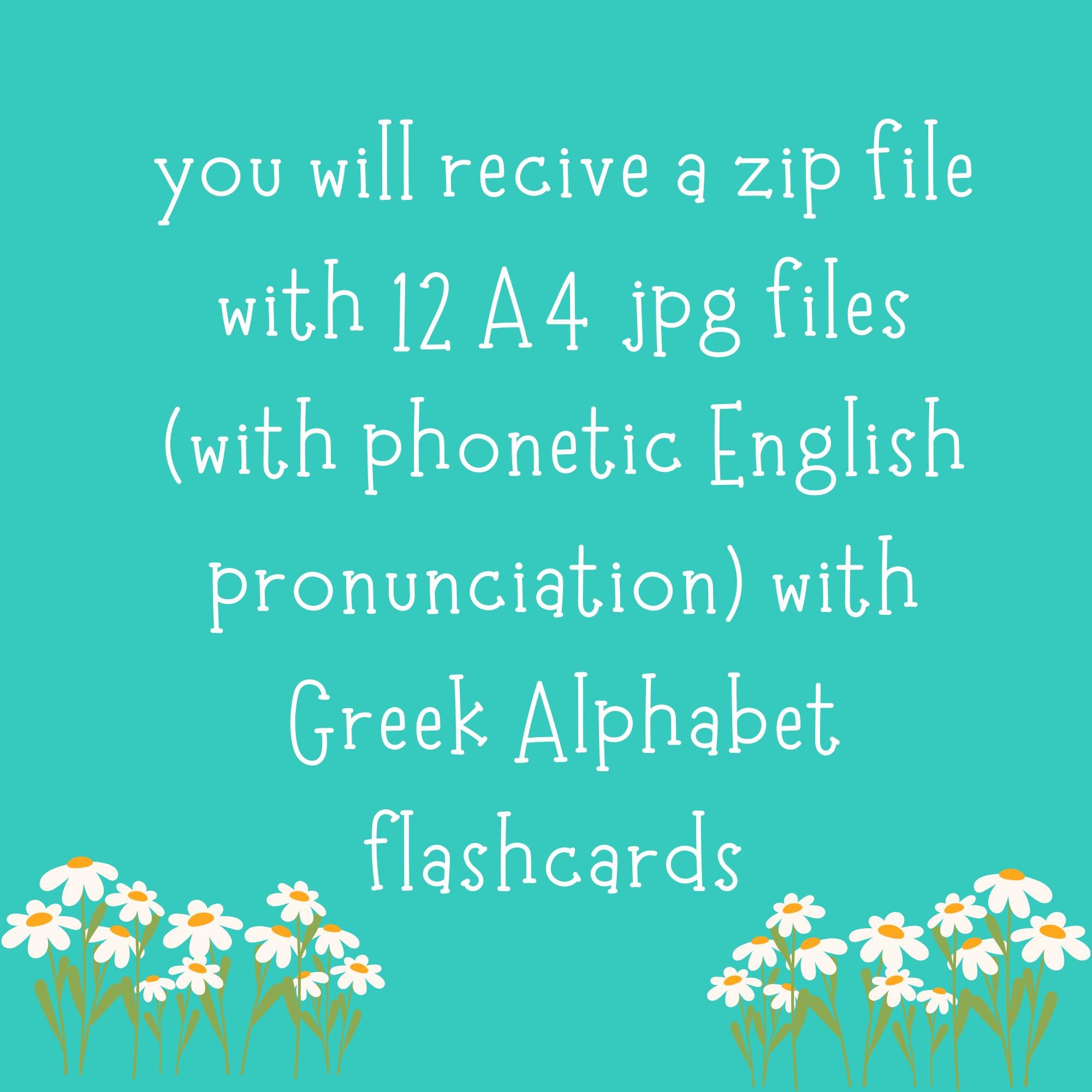Greece GREEK Alphabet Flash Cards, Kids Learning Greek, Words, Animals ...