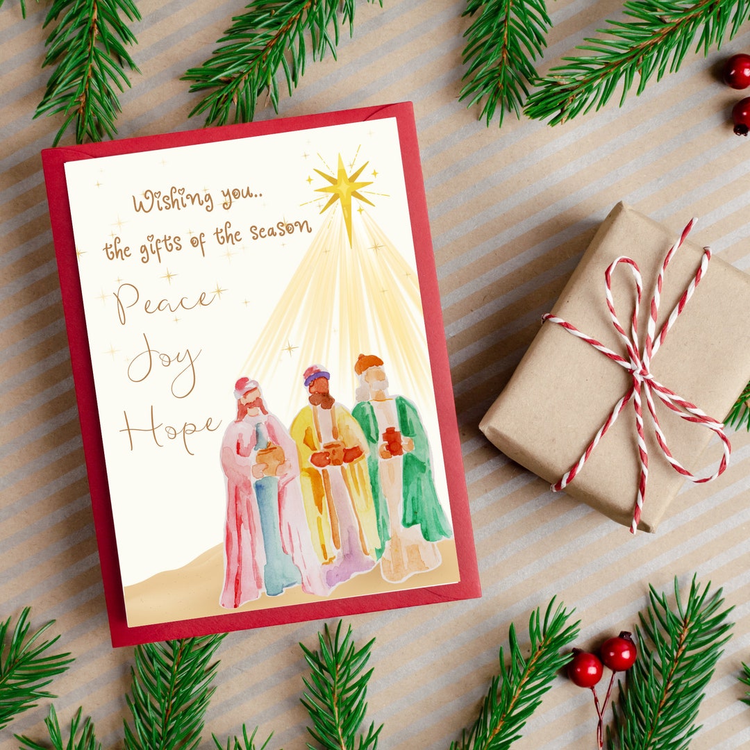 Religious Christmas Card Nativity Card Nativity Christmas - Etsy