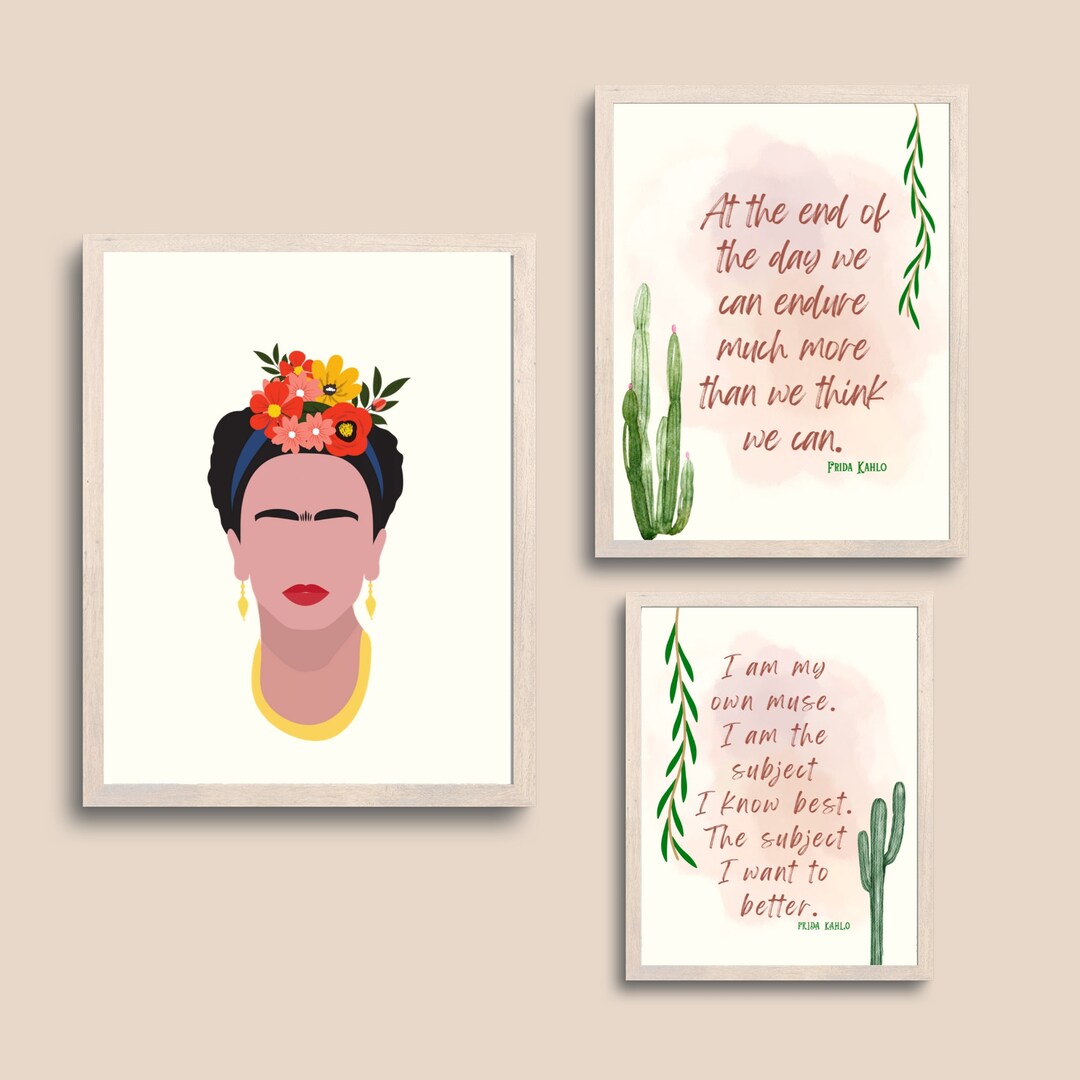 Frida Kalho Poster, Set of 3 Frida Prints,frida Kahlo Poster, Frida ...