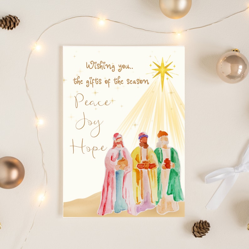 Religious Christmas Card Nativity Card Nativity Christmas - Etsy