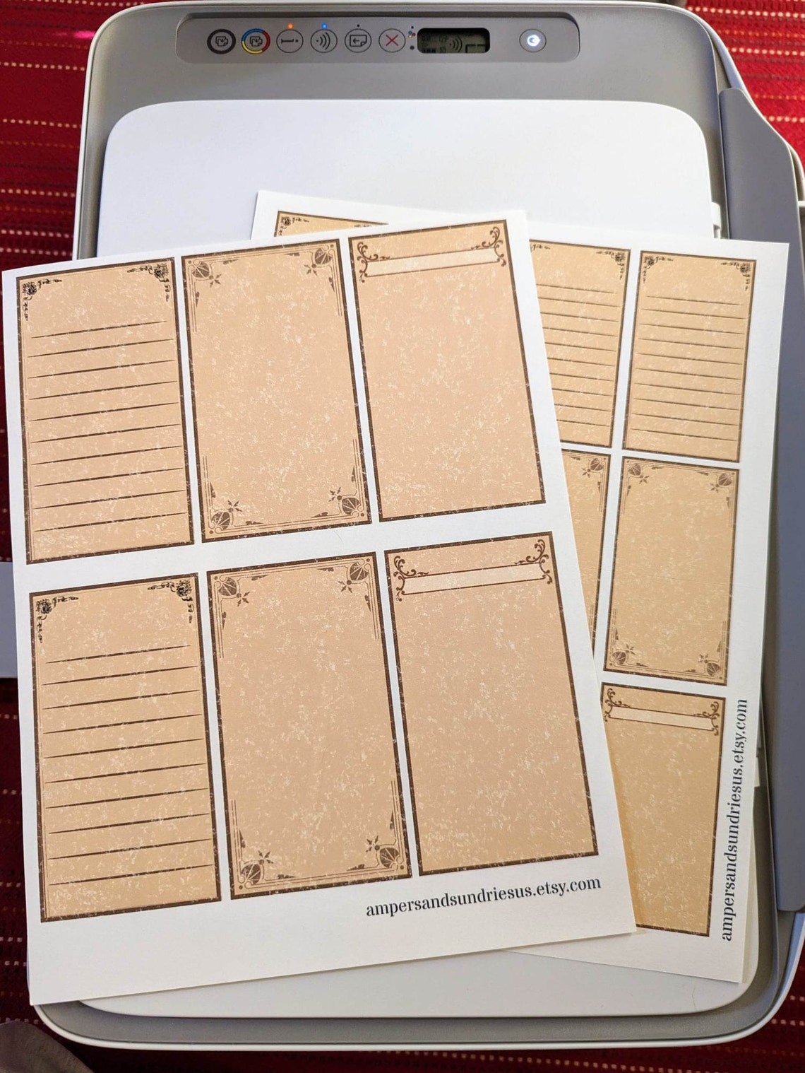 DIGITAL PRINTABLE Blank Notes / Tags Vintage Apothecary Junk Journal ...