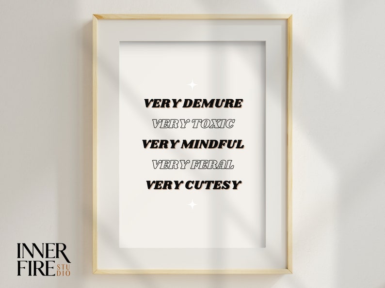 Poster | 3 Pack | Very Demure | Wall Art | News Paper | Artwork ...