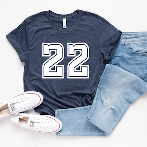 Custom Sport Number Shirt, Player Number Shirt, Personalized Football ...