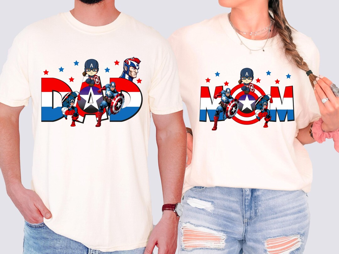 Captain America Family Shirt, Avengers Mama Dada T-shirt, Disney Mom ...