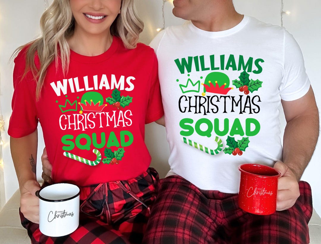 Custom Christmas Elf Squad Shirt, Family Christmas Matching Sweatshirt ...