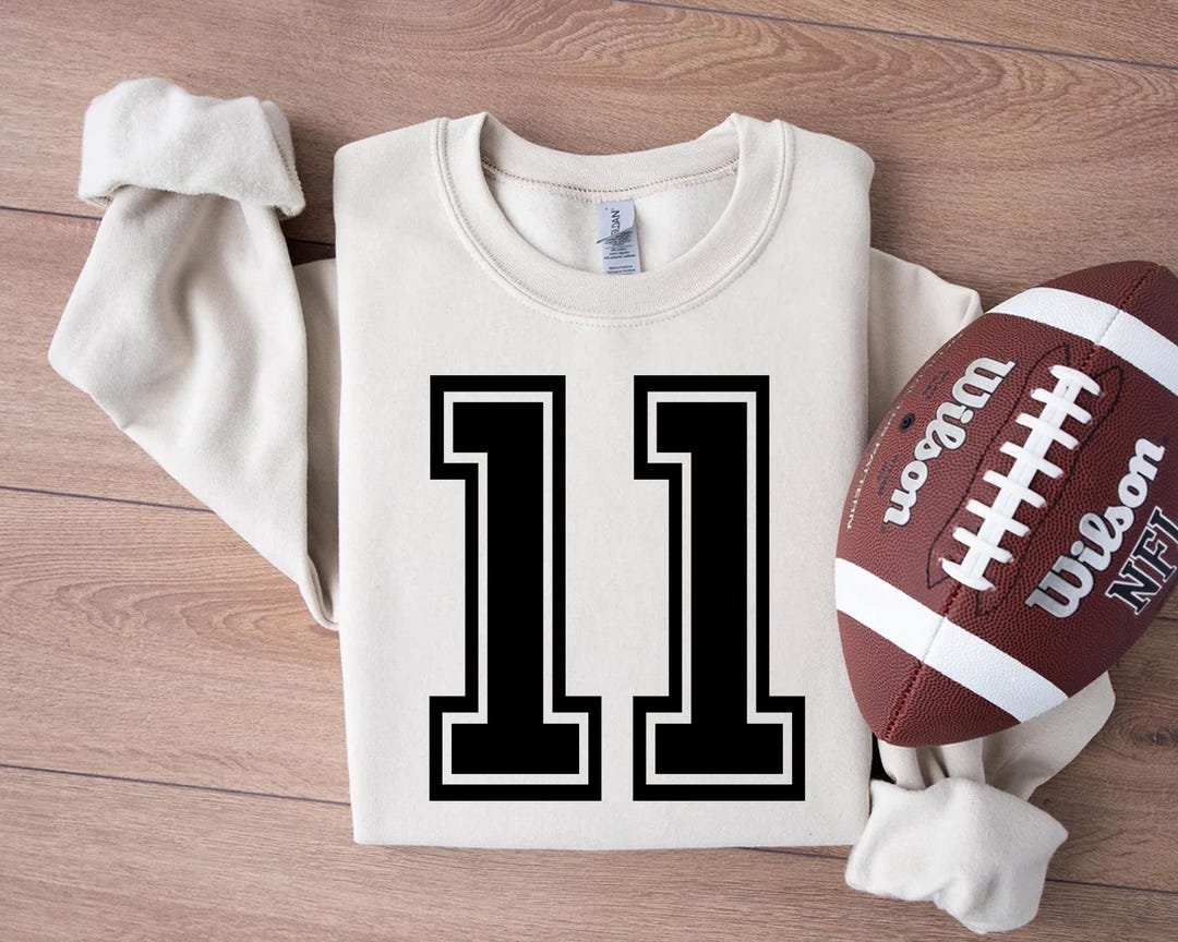 Custom Sport Number Shirt, Player Number Shirt, Personalized Football ...