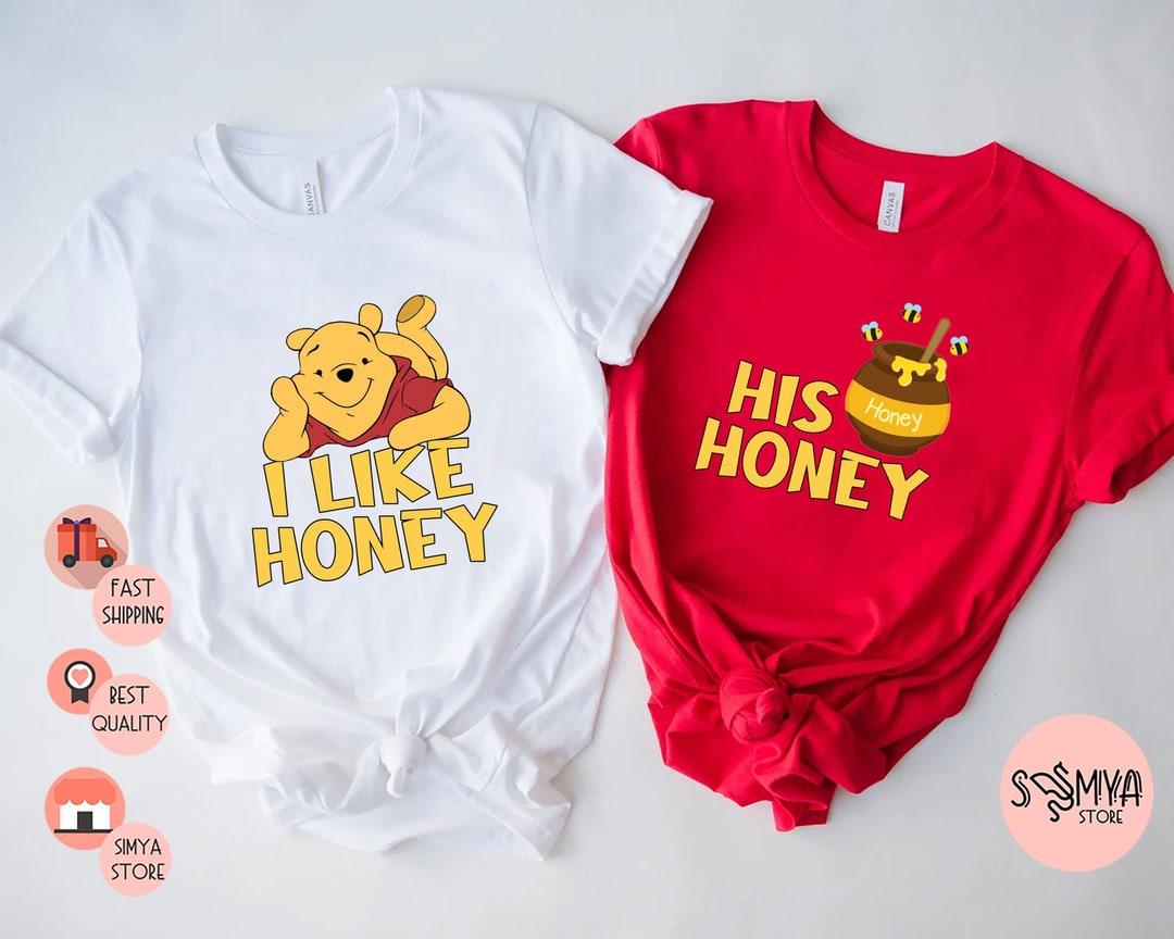 Winnie the Pooh Matching Couple Shirts, Disney Valentines Day Shirt ...