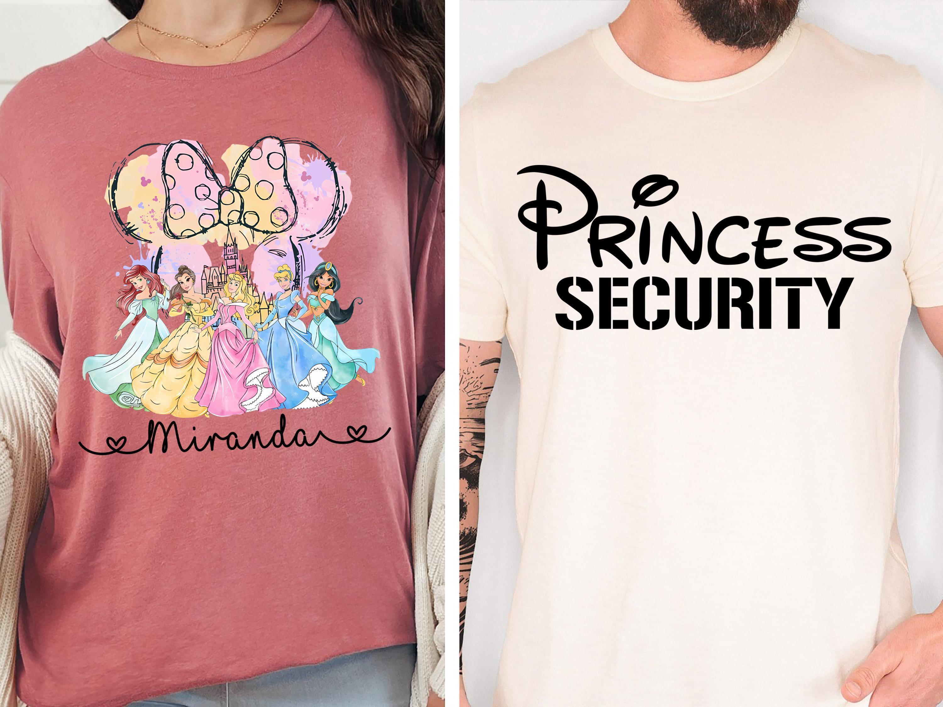 Disney Princess Security Shirt, Dad and Daughter T-shirt, Disneyland ...