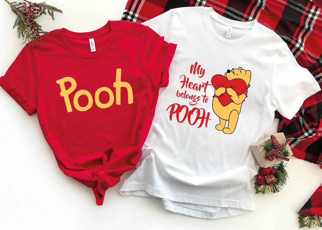 Winnie the Pooh Couple Shirts, Disney Valentines Day Shirt, Disney ...