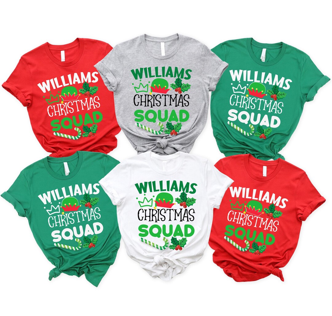 Custom Christmas Elf Squad Shirt, Family Christmas Matching Sweatshirt ...