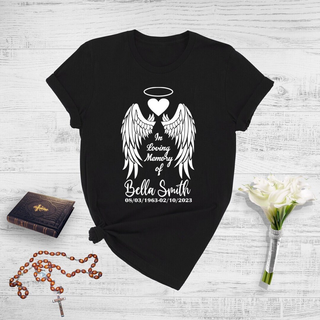 Personalized RIP Funeral Shirt, Memorial Shirt, in Loving Memory of ...