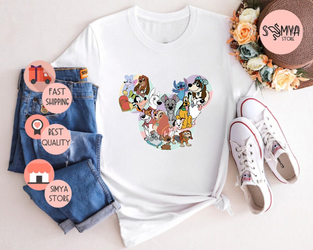 Disney Dogs Shirt, Disney Pets Shirt, Mickey and Dogs Shirt, Disney Dog ...