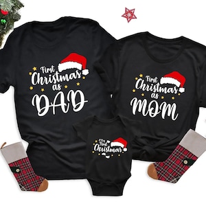 My First Christmas Shirt, Mom First Christmas Shirt, Dad First ...