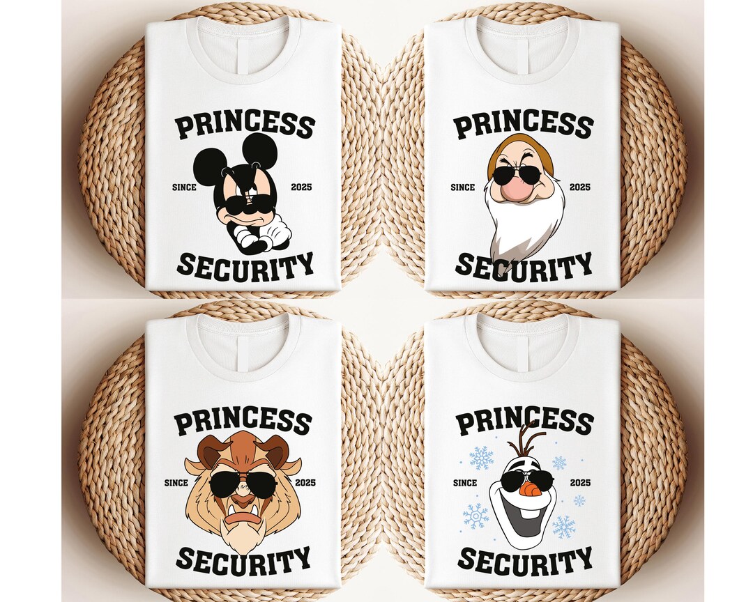 Disney Princess Security Shirt, Mickey and the Beast T-shirt, Olaf ...