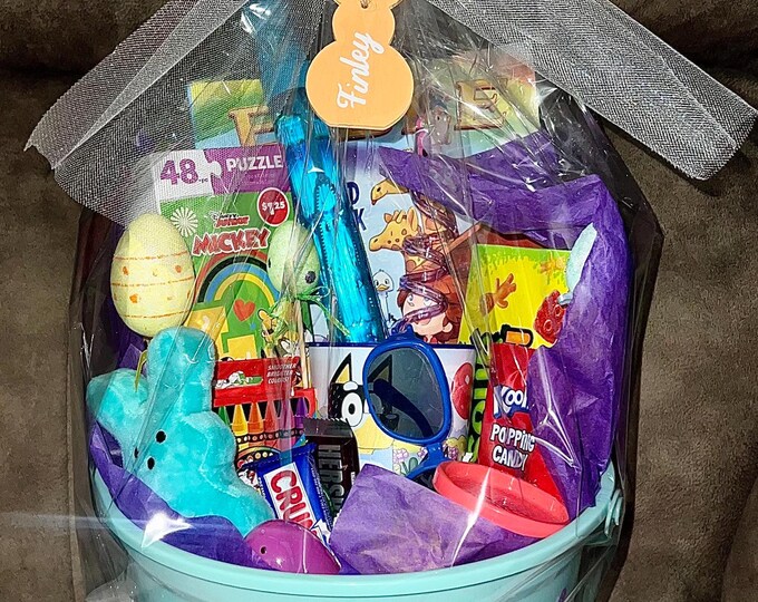 Prefilled Kids Easter Basket, Toy Filled Easter Basket, Kids Gift ...