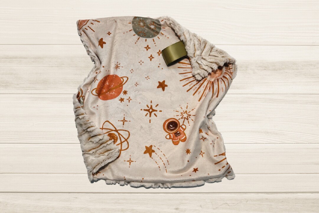 Astronaut Adventure Planet and Sun Lovey Blanket | Outer Space Nursery ...