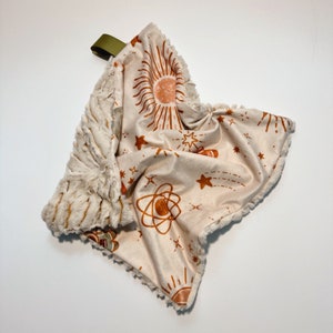 Astronaut Adventure Planet and Sun Lovey Blanket | Outer Space Nursery ...