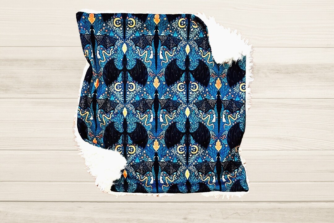 Dragon Lovey | Maximalist Folk Dragon Cuddle Lovey Blanket | Minky ...